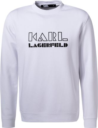 Karl Lagerfeld Herren Sweatshirt weiß Logo und Motiv