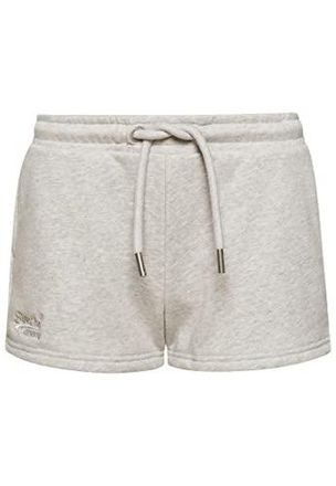 Superdry Vintage Logo EMB Jersey Short, Glacier Grey Marl, M Femme