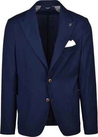 Daniele Alessandrini Homme, Costumes, Bleu, Taille: XL Giacca Stondata