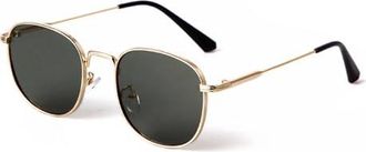 Generic Lunettes de soleil rondes rétro pour homme et femme, monture en métal, lunettes de soleil de conduite, C5, Taille unique