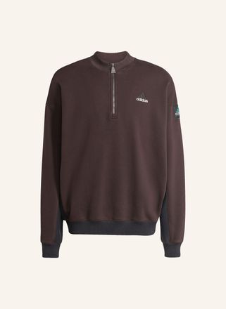 adidas Originals Adidas Originals Adidas Equipment Blocked Pullover, Reissverschluss Bis Zur Brust braun