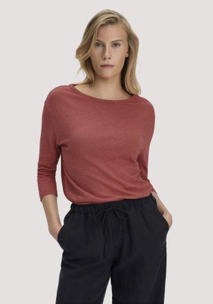 Hessnatur T-Shirt aus Leinen mit reiner Bio-Baumwolle (1-tlg)