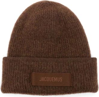 Jacquemus Le Bonnet Gros Grain - Homme - Accessoires - Brun - Taille: ONE Size