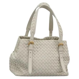Bottega Veneta Sac &agrave; main vintage Pre-owned - Femme - Pre-owned - Blanc - Taille: ONE Size