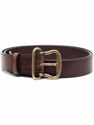 Dsquared2 ceinture en cuir &agrave; boucle - Marron