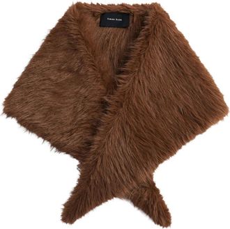 Simone Rocha Faux-Fur Nackenw&auml;rmer - - Accessories - Damen - Braun - ONE SIZE