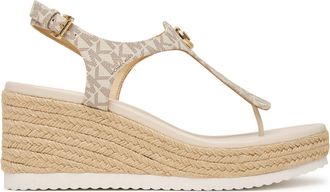 Michael Kors Espadrilles MICHAEL Michael Kors Val Thong Wedge 40S6VAMS1B &Eacute;cru
