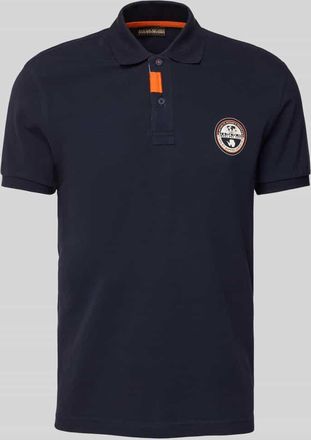 Napapijri Regular Fit Poloshirt mit Label-Stitching Modell CLANIS