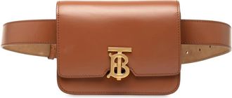 Burberry Bauchtaschen - Leather TB Belt Bag - Gr. ONE SIZE - in Braun - f&uuml;r Damen