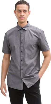 Tom Tailor Regular Fit Hemd mit Karomuster, orange Navy Green Check, XS