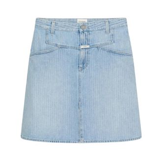 Closed Stover-X Midi-Rock - - Skirts - Damen - Blau - W30