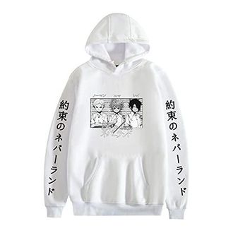 Keephen The Promised Neverland Sweat &agrave; Capuche Emma Norman Ray Sweat-Shirt Costume de Cosplay pour Femmes et Hommes