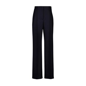 Prada Straight-Leg Hose aus Schurwolle - - Trousers - Damen - Blau - L