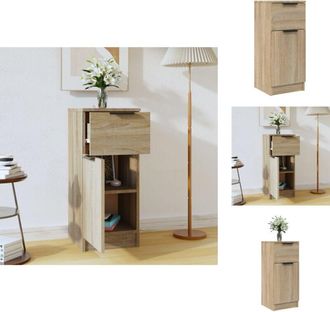 vidaXL Sideboard Sonoma-Eiche 30x30x70 cm Holzwerkstoff - Schreibtisch - Wohnzimmerm&ouml;bel - Sideboard - Regal - Eichefarben
