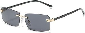 Generic Lunettes de soleil carrées sans monture pour hommes et pour femmes, vacances en plein air (couleur : B, taille : moyen) 2026, a, Taille unique