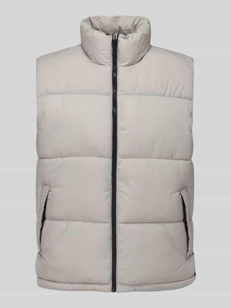 Only & Sons Steppweste mit hohem Stehkragen