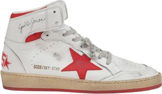 Golden Goose Low-Top Sneaker - White And Red Nappa Sneakers - Gr. 40 (EU) - in Weiß - für Damen