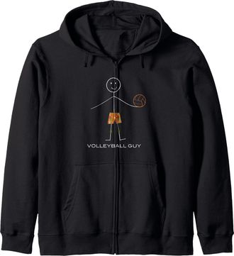 Whyitsme Design Lustiger Herren-Volleyball-Guy, Volleyballspieler f&uuml;r Jungen Kapuzenjacke