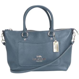 Coach Pre-owned Lederhandtasche - - Pre-owned - Damen - Blau - ONE SIZE