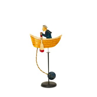 Authentic Models Balance-Figur, Pendelfigur - Motiv: Salty Dog, Matrose im Boot - H&ouml;he: 54 cm