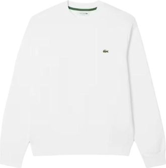 Lacoste Klassisches Sweatshirt aus Baumwollfleece - - Sweatshirts & Hoodies - Herren - Wei&szlig; - L