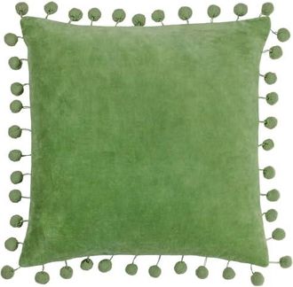 furn. Möbel. Dora quadratische Baumwollpom -Pom -Kissenbedeckung