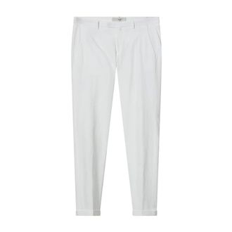 BRIGLIA 1949 Homme, Pantalons, Blanc, Taille: S Slim Chino