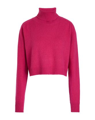 8 by YOOX KNIT CROPPED ROLL-NECK