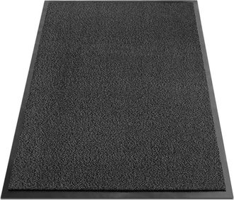 Floordirekt Tapis antid&eacute;rapant tr&egrave;s absorbant Gris anthracite 200 x 300 cm