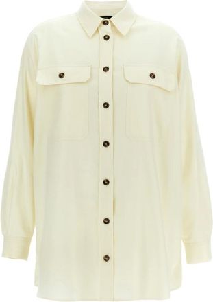 Max Mara Femme, Blouses et Chemises, Blanc, Taille: 40 FR Rolf Over Shirt