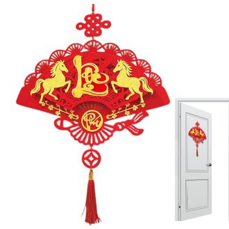 Generico Dekorativer Anh&auml;nger f&uuml;r das Jahr des Pferdes - traditionelle, weiche Flache Oberfl&auml;che, vietnamesischer Anh&auml;nger, chinesisches Jahr 2026, f&uuml;r Einweih