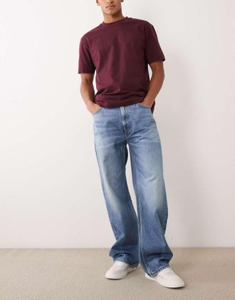 Calvin Klein Jeans Jean baggy - Bleu clair d&eacute;lav&eacute;