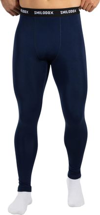 Smilodox Kompressionshose Herren Zeyn, Lange enganliegende Sport Tights mit elastischem Bund & Logo, Gym Hose mit glatter Oberfläche, Base Layer für Training, 