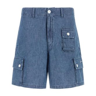 Givenchy Chambray Cargo Shorts - - Shorts - Herren - Blau - W34