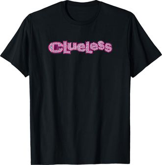 Clueless Clueless Diamant-Logo mit rosafarbenem Filmtext T-Shirt