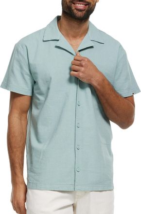 Indicode Herren INRycroft Kurzarm-Hemd aus 100% Baumwolle | Herrenhemd M&auml;nnerhemd Ether, XL