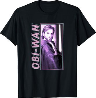 Star Wars Obi-Wan Kenobi Purple Hue Portrait T-Shirt