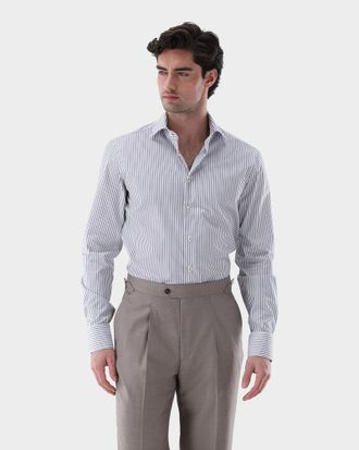 van Laack B&uuml;gelfreies Businesshemd gestreift Tailor Fit