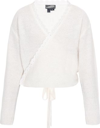 Dreimaster Dreimaster Strickjacke Frauen cremefarben