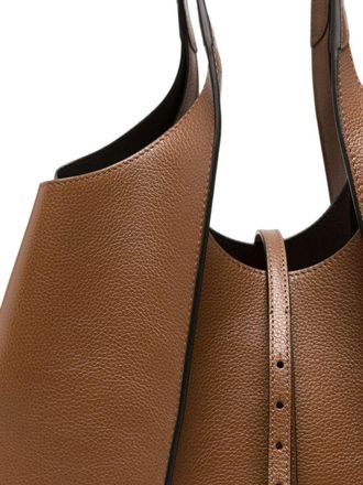 Tod's Pebbled Leather Shoulder Bag - Brown