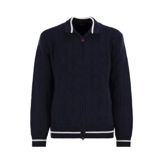 Kiton Herren, Sweatshirts & Hoodies, Blau, LGr&ouml;&szlig;e
