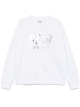 Golden Goose sweat à col ras-de-cou - Blanc