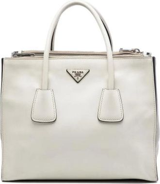 Prada Pre-owned Cuir sacs-prada - Femme - Pre-owned - Blanc - Taille: ONE Size