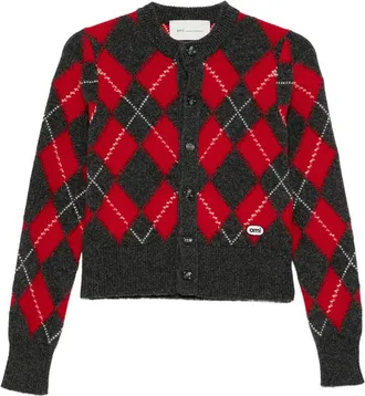Ami Argyle-knit Cardigan