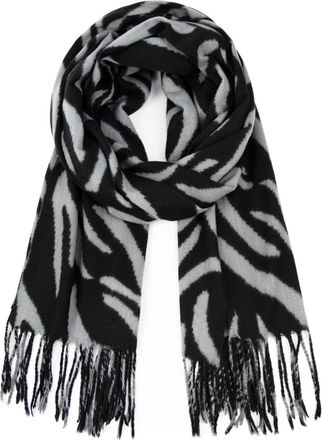 Glamexx24 Damen Schal XXL Kuscheliger Winter Schal mit Fransen Warmer Farbiger Poncho Schal Oversized Deckenschal