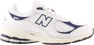 New Balance Homme, Chaussures, Blanc, Taille: 41 1/2 EU Baskets Blancs en Maille et Cuir 2002R