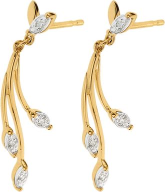 Edenly Ohrringe Überfluss - Gelbgold und Weißgold mit Diamanten