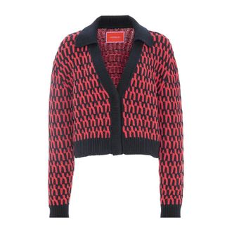 La DoubleJ Zweifarbiger Retro-Cardigan - - Knitwear - Damen - Blau - XS