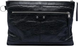 Balenciaga Sac pochette vintage Pre-owned - Femme - Pre-owned - Noir - Taille: ONE Size