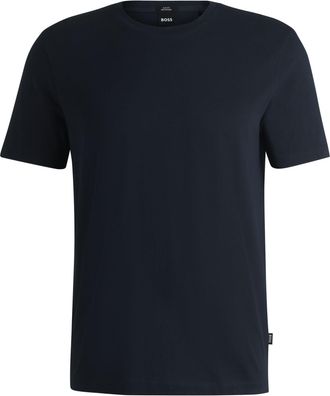 BOSS Herren Tessler 150 Slim-Fit T-Shirt aus merzerisierter Baumwolle Dunkelblau XXL